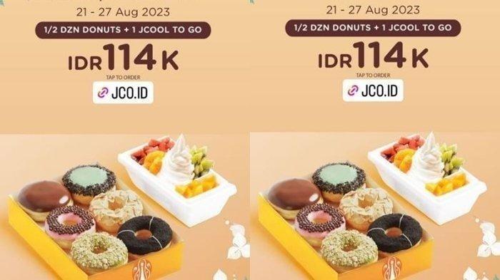 LAST DAY! Promo J.CO 27 Agustus 2023 6pcs Donuts + Jcool To Go Rp114 ...