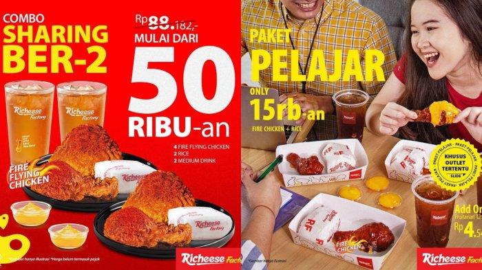 LEBIH HEMAT! Promo Richeese Factory Agustus 2023, Dapatkan Paket Combo ...