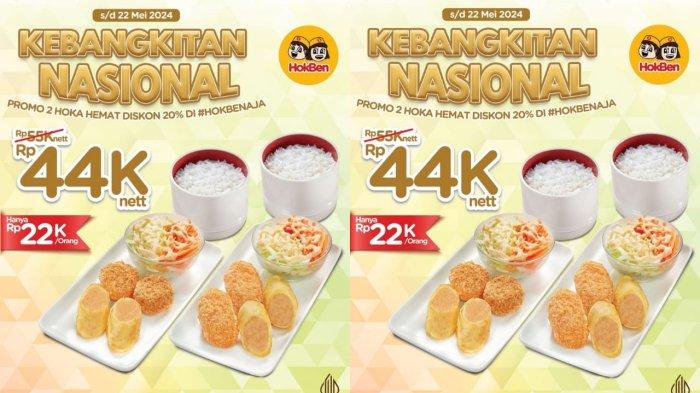 MURAH! Promo HokBen 20-22 Mei 2024, Nikmati 2 Paket Hoka Hemat Bareng Teman Hanya Rp 44 Ribu ...