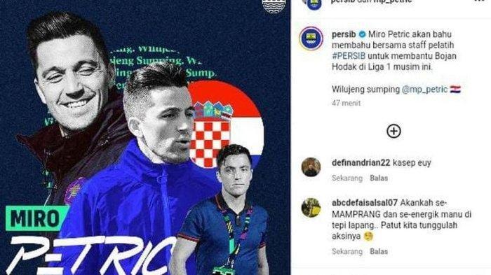 Miro Petric Susul Bojan Hodak ke Persib Bandung, Maung Bandung Kini ...