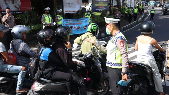 Ops Keselamatan Agung 2023, Polresta Denpasar Terbitkan 244 Tilang ETLE - Tribun-bali.com