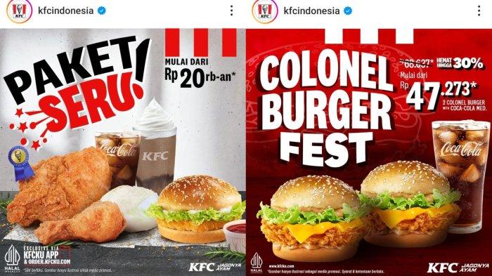 PASTI IRIT! Promo KFC 4-31 Agustus 2024, Nikmati 2 Colonel Burger dan 1 Coca Cola Rp 47 Ribuan ...