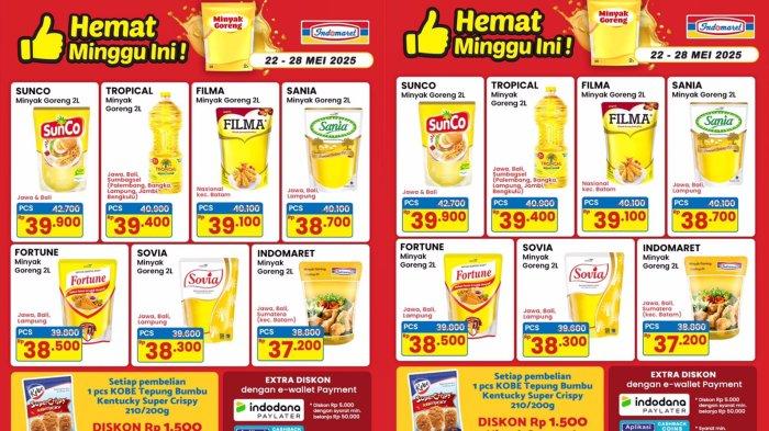 KATALOG Promo Indomaret 24-28 Mei Khusus Minyak Goreng 2 Liter, Harga Fortune dan Sovia 2L Murah ...
