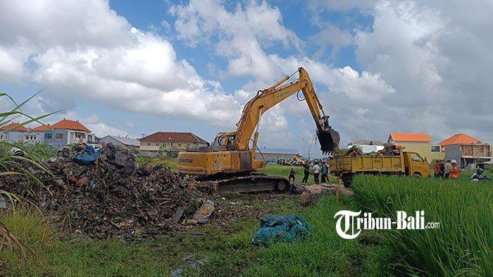 100 Truk Sampah Diangkut dari Tukad Teba Pemecutan Kelod Denpasar, 2 Alat Berat Dikerahkan ...