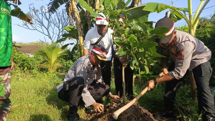 Peringati Hari Bhayangkara ke-78, Polres Jembrana Tanam Ratusan Pohon dan Tebar Ratusan Benih ...