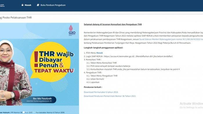 Perusahaan Enggan atau Telat Bayar THR, Laporkan ke Posko Pengaduan https://poskothr.kemnaker.go ...