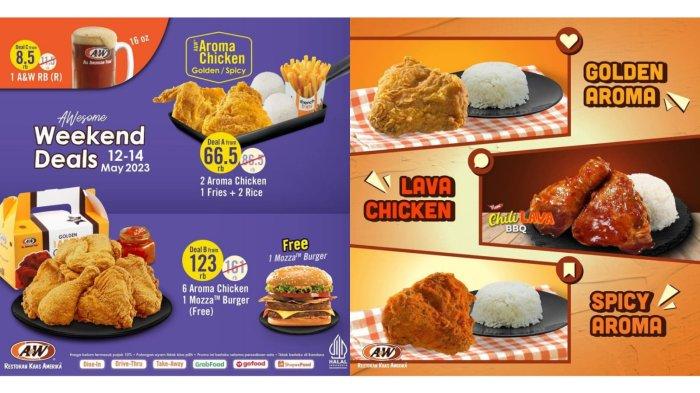 Promo AW Restoran 13-14 Mei 2023, Nikmati 2 Aroma Chicken + 2 Nasi + 1 ...