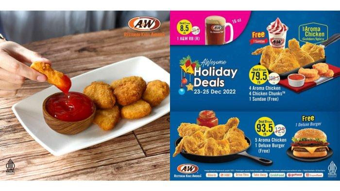 Promo AW Restoran 25 Desember 2022, Beli 4 Aroma Chicken dan 4 Chicken ...