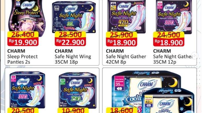 Promo Alfamart 28-31 Maret 2023, Pembalut Banyak DISKON! Charm Sleep ...