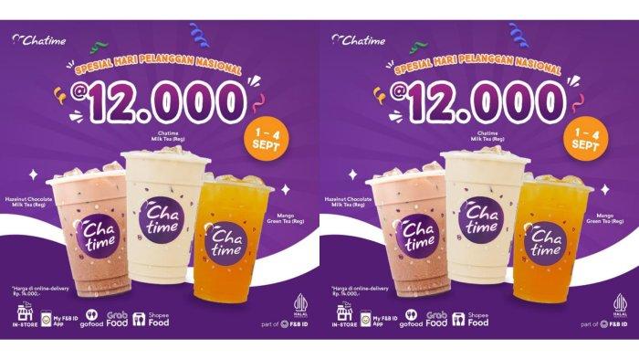 NEW! Promo Chatime 2-4 September 2023, Dapatkan Hazelnut Chocolate Milk ...