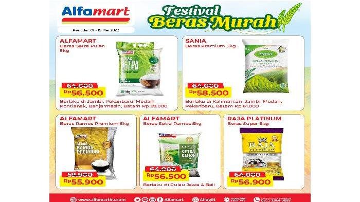 PROMO Beras Murah Di Alfamart, Beras Sania Premium 5kg Cuma Rp58.500 ...