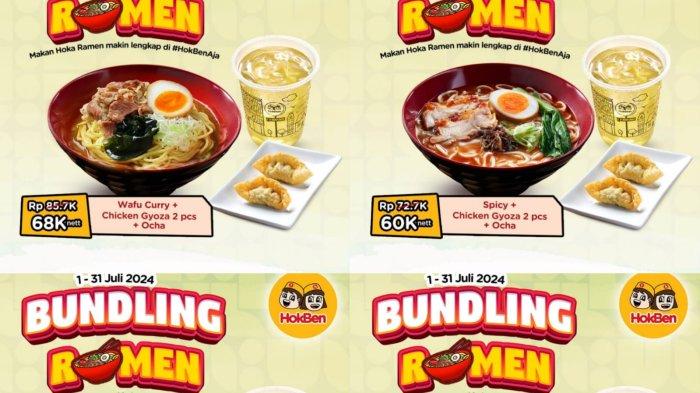 HARGA SPESIAL! Promo HokBen 22-24 Juli 2024, Spicy Ramen + Chicken Gyoza + Cold Ocha Rp 60 Ribu ...