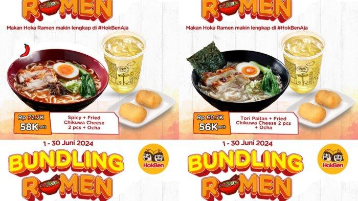 Promo HokBen Hari Ini 30 Juni 2024, Tori Paitan Ramen + Fried Chikuwa Cheese + Ocha Rp 56 Ribu ...