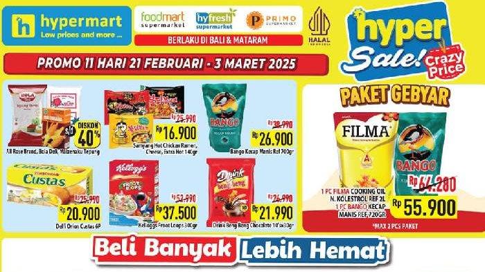 KATALOG Promo Hypermart 25 Februari-3 Maret 2025, Minyak Goreng 2 Liter ...