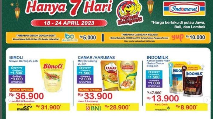 PROMO Indomaret 19 April 2023, Migor Penuh CASHBACK Bertaburan, Bimoli ...