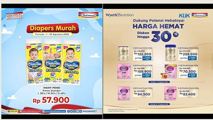 Promo Indomaret 5 Agustus 2022, Diapers Murah, Susu S-26 Diskon 30 ...