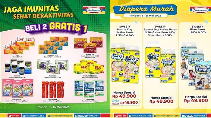 PROMO Heboh Indomaret Terbaru Hari Ini 4 Mei 2022: Baby Diapers Rp46 ...