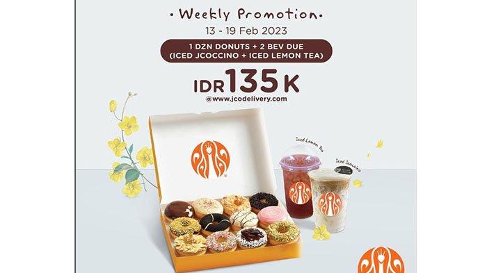 Promo JCO 18 Februari 2023, 1/2 Dzn Donuts dan 2 Minuman Rp135 Ribu ...