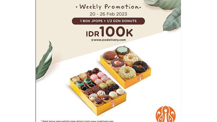 BARU, Promo JCO 20 Februari 2023, 1 Box JPOPS dan 1/2 Dzn Donuts Hanya ...
