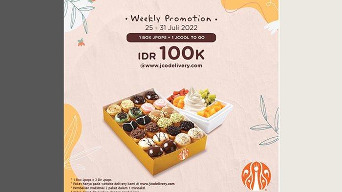 Promo JCO 26 Juli 2022, 1 BOX JPOPS dan 1 JCOOL TO GO hanya Rp100 Ribu ...