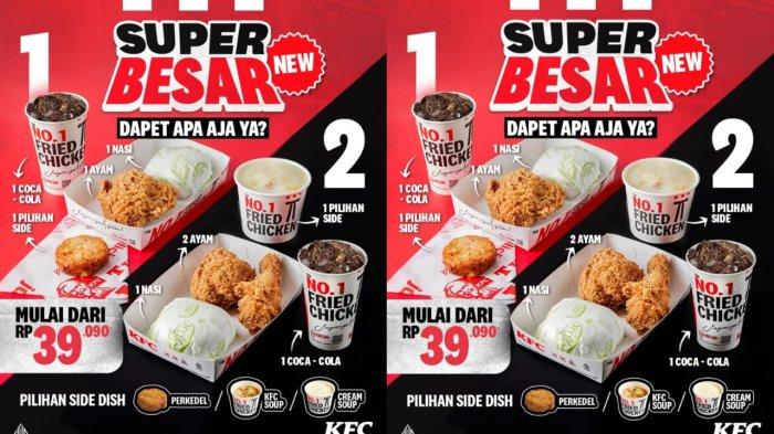 SUPER HEMAT! Promo KFC 24-31 Juli 2024, 1 Chicken + 1 Rice + 1 Coca-Cola + 1 Perkedel Rp 39 ...