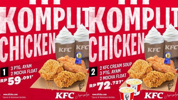 LAST! Promo KFC 24-25 November 2022, Dapatkan 3 Ayam KFC dan 2 Mocha Float Hanya Rp 59.091 ...