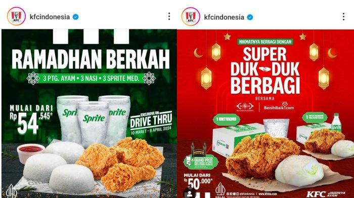 Promo KFC Spesial Ramadhan 17 Maret 2024, 3 Ayam, 3 Nasi dan Sprite ...