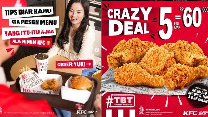 New Promo KFC Akhir April 2024, 5 Potong Ayam KFC Hanya dengan Harga Rp60.000 aja loh! - Tribun ...