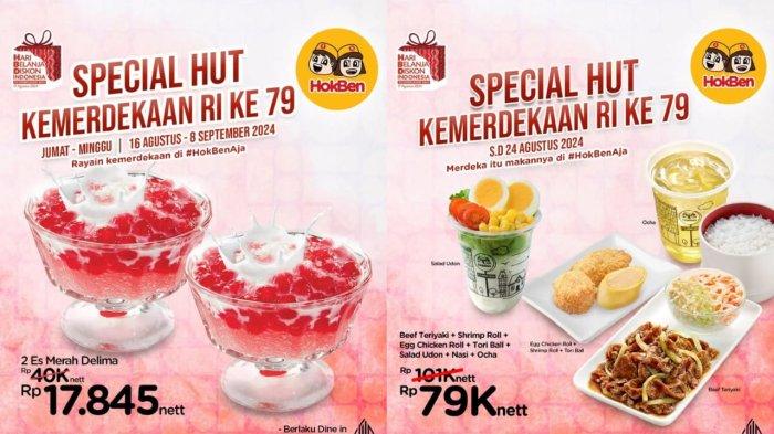 Special Price! Promo HokBen 21 - 31 Agustus 2024, Nikmati Bento Merdeka ...