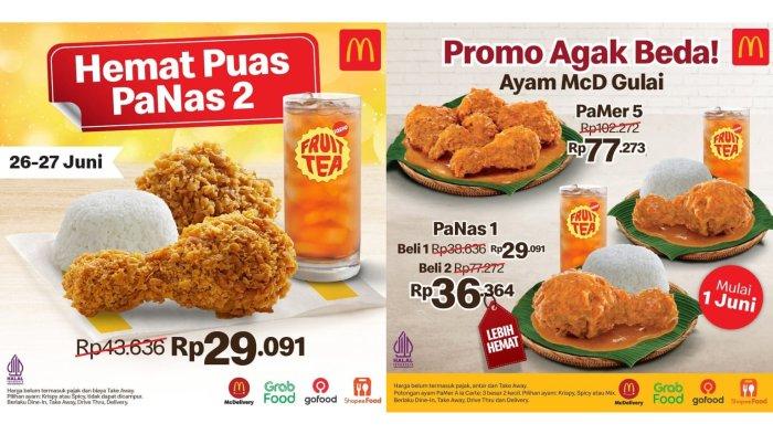 PROMO McD 26-27 Juni 2024, Paket Hemat Puas PaNas 2 Ayam Rp 29 Ribuan, Banana McFlurry Rp 15 ...