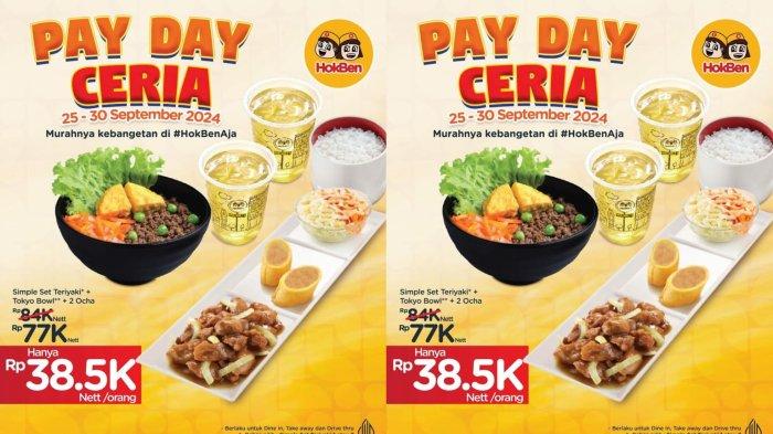 Promo Pay Day HokBen 26-30 September 2024, Simple Set Teriyaki + Tokyo ...