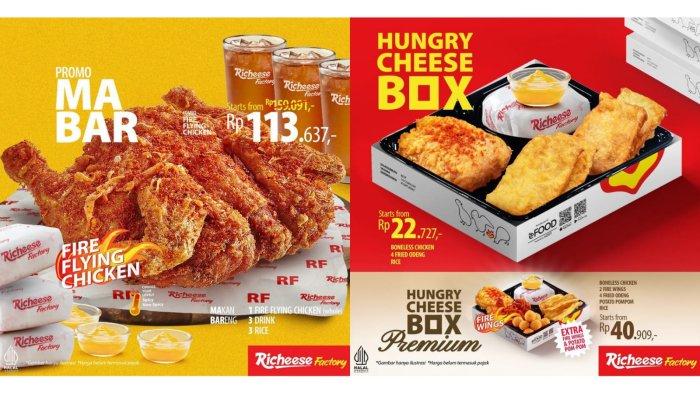 Promo Richeese Factory 13-14 Mei 2023, Fire Flying Chicken + 3 Nasi + 3 ...