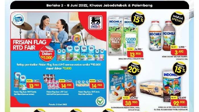 Promo Superindo Produk Susu: Indomilk 450mL Rp13.900, Beli Frisian Flag ...