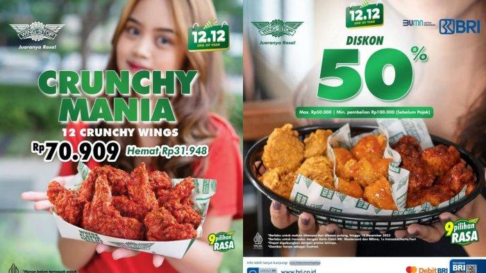 LEBIH HEMAT! Promo Wingstop 14-15 Desember 2023, Nikmati 12 Pcs Crunchy ...