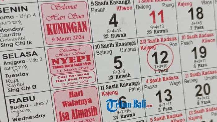 Galungan Kuningan 2024 Kapan? Cek Juga Jadwal Hari Raya Nyepi 1946 Saka Dalam Kalender Bali ...