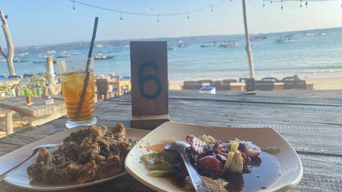 Rekomendasi Warung Rujak View Pantai Kelan, Sambil Lihat Pesawat ...