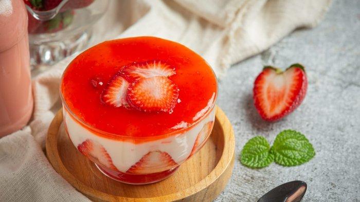 Resep Puding Stroberi, Dessert Segar Untuk Acara Kumpul-kumpul Keluarga - Tribun-bali.com