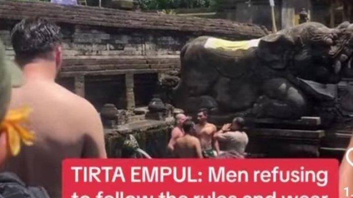 VIRAL : Diduga Serobot Antrian Melukat di Tirta Empul, Sesama Turis Adu ...