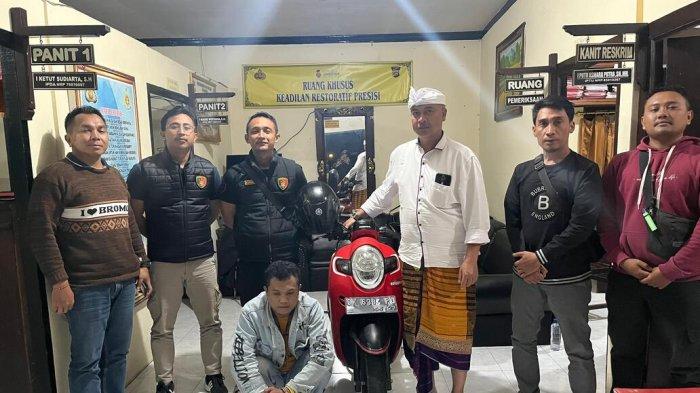 Sobirin Diamankan Polisi Saat di Ubud, Curi Motor Pegawai Bank di ...