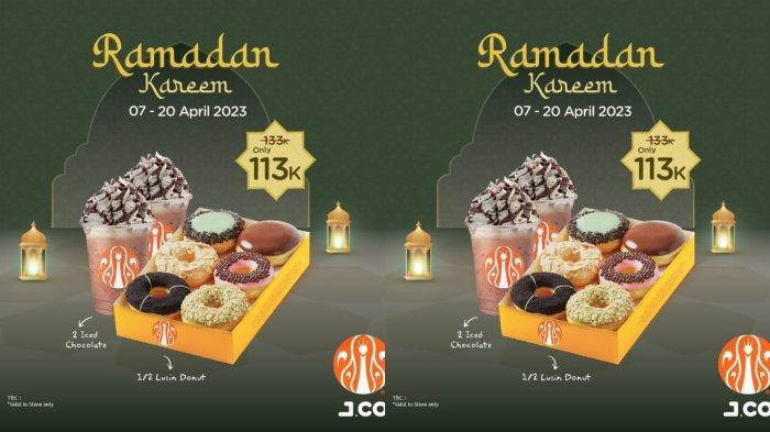 Spesial Ramadhan, Promo J.CO 8-20 April 2023, Nikmati 1/2 Lusin Donut ...