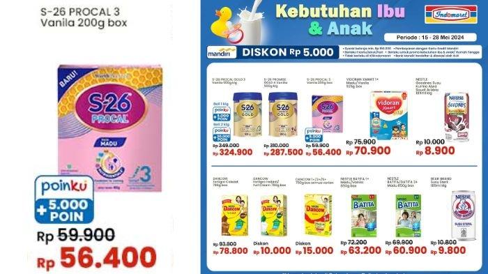 Susu Bayi MURAH! Promo Indomaret 20-28 Mei 2024: S-26 Procal 3 Vanila ...