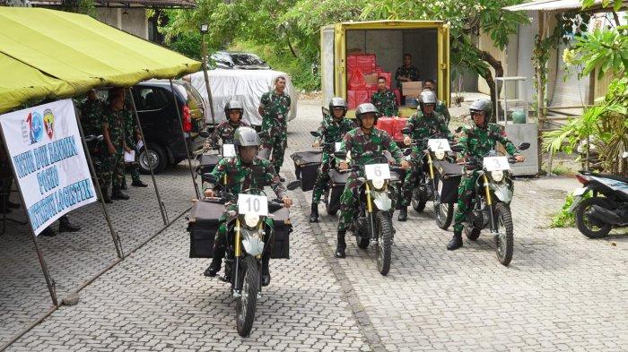 Bekangdam IX/Udayana Gunakan Motor Trail Untuk Distribusikan Logistik saat WWF ke-10 di Bali ...