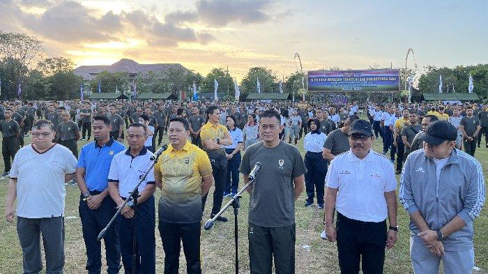 Polda Bali dan Kodam IX/Udayana Gelar Olahraga Bersama, Kapolda-Pangdam: Wujud Sinergitas TNI ...