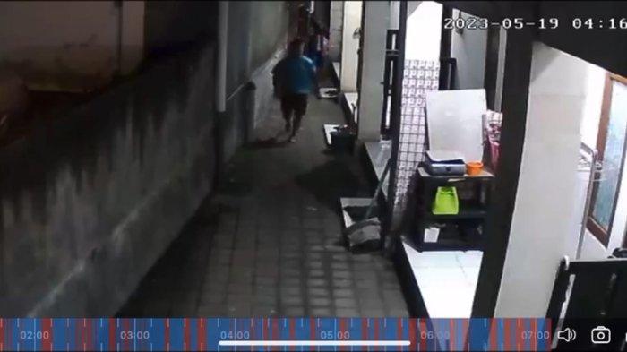 Puluhan Celana Dalam Penghuni Kos Raib, Seorang Pria Diduga Pelaku Terekam CCTV - Tribun-bali.com