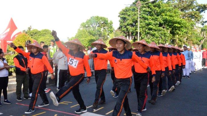 BPBD Gerak Jalan Dengan Capil, Terinspirasi Petani, Tonjolkan ...