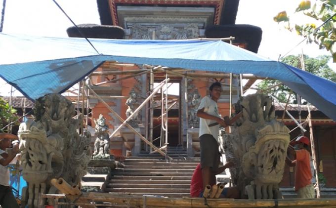 Tangga Gedung Pameran MMGB Art Center Direnovasi - Tribun-bali.com