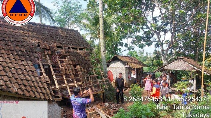 32 Peristiwa Bencana Alam Terjadi di Jembrana, Sebabkan Kerugian Hingga Rp200 Juta - Tribun-bali.com