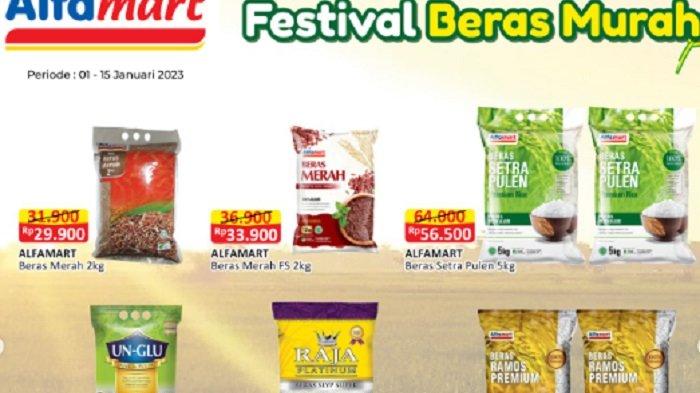 BERAS MURAH! Promo Alfamart 5-15 Januari 2023: Raja Beras 5 Sak Rp56 ...