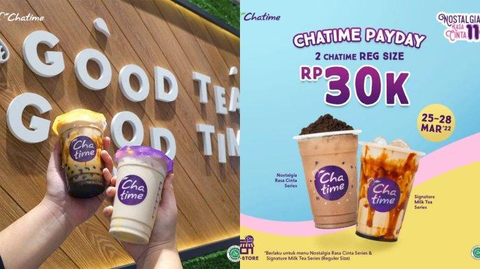 NEW! Promo Chatime 26-28 Maret 2022, Dapatkan 2 Chatime Regular Size ...