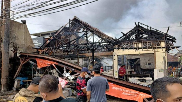 Warung Babi Guling Candra Denpasar Ludes Terbakar, Kerugian Mencapai Rp 2 Miliar - Tribun-bali.com